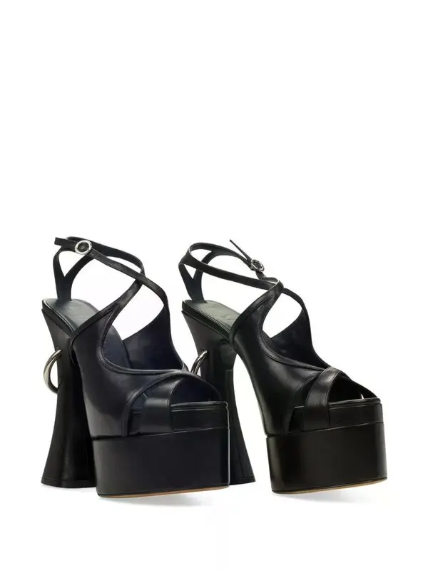 LANVIN Platform Ring-detail Sandals