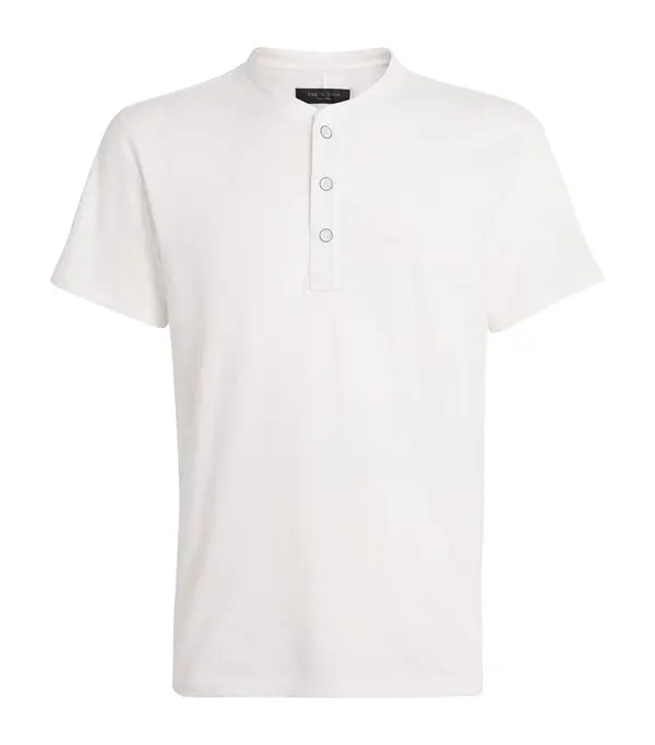 Rag & Bone Cotton Henley Top