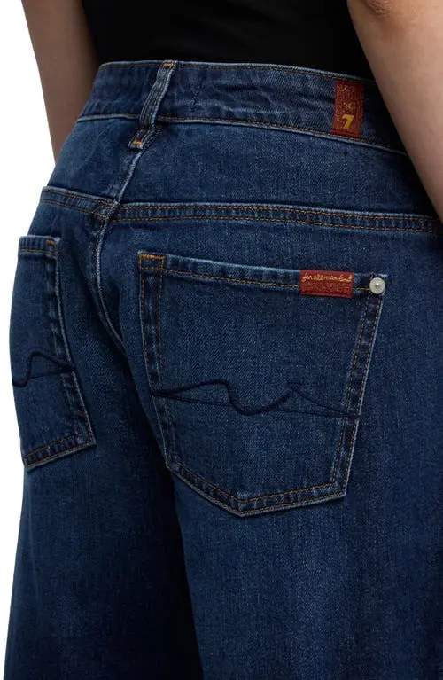 7 For All Mankind Low Rise Relaxed Straight Leg Jeans - Indiglow