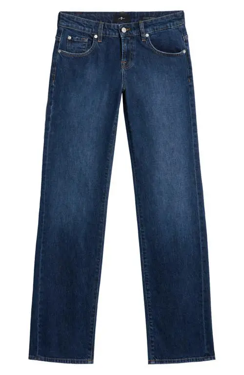 7 For All Mankind Low Rise Relaxed Straight Leg Jeans - Indiglow