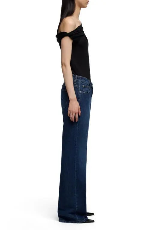 7 For All Mankind Low Rise Relaxed Straight Leg Jeans - Indiglow