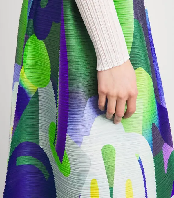 Issey Miyake Printed Pleated Trousers