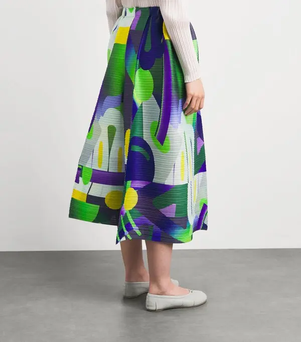 Issey Miyake Printed Pleated Trousers