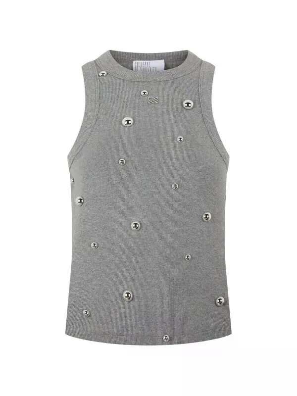 Giuseppe Di Morabito Stud Embellished Ribbed Top