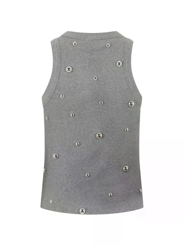Giuseppe Di Morabito Stud Embellished Ribbed Top