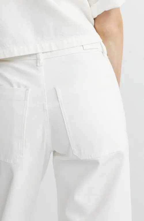 DL1961 Bilie Easy High Rise Barrel Leg Pants - White