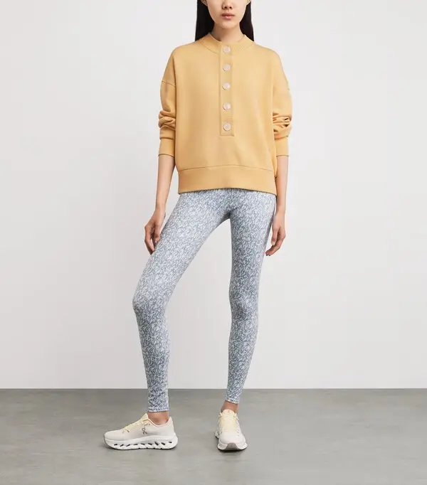 Varley Reena Button-front Sweatshirt - Beige
