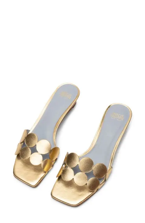 FRANCES VALENTINE Sandy Block Heel Sandal - Platino