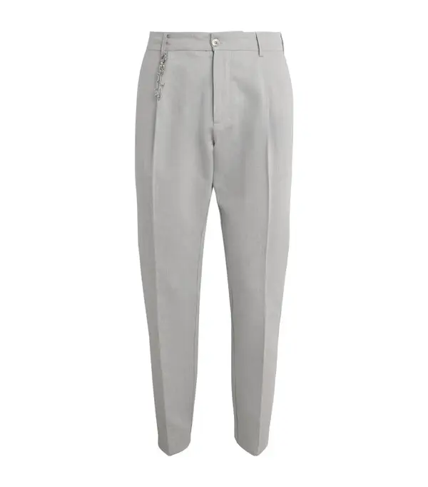 Paul & Shark Linen-cotton Drawstring Chinos