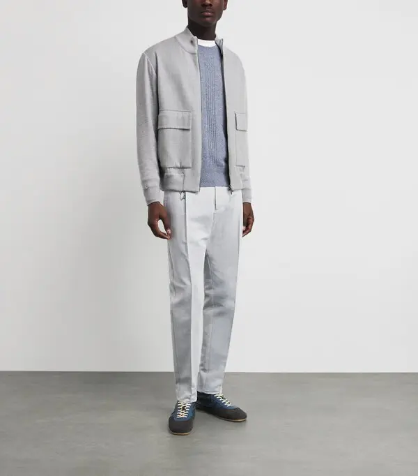Paul & Shark Wool-silk Aliseo Bomber Jacket