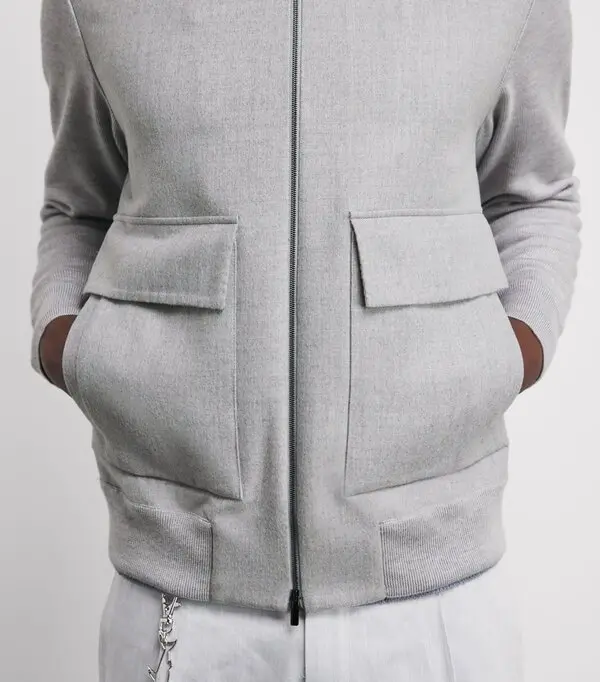 Paul & Shark Wool-silk Aliseo Bomber Jacket