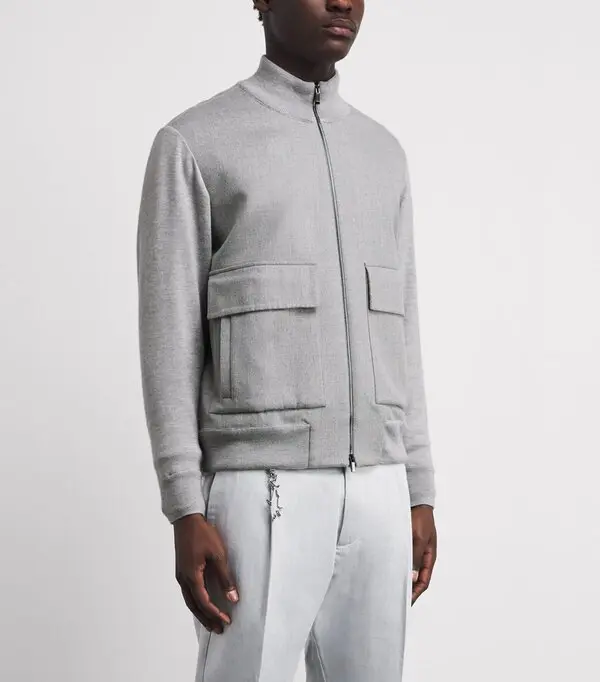 Paul & Shark Wool-silk Aliseo Bomber Jacket