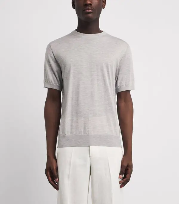 Paul & Shark Cashmere-silk T-shirt