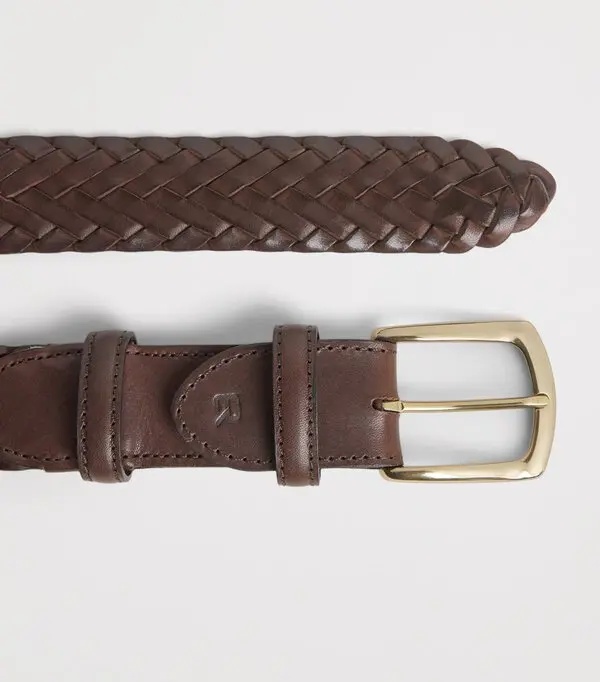 ELLIOT RHODES Leather Braided Belt