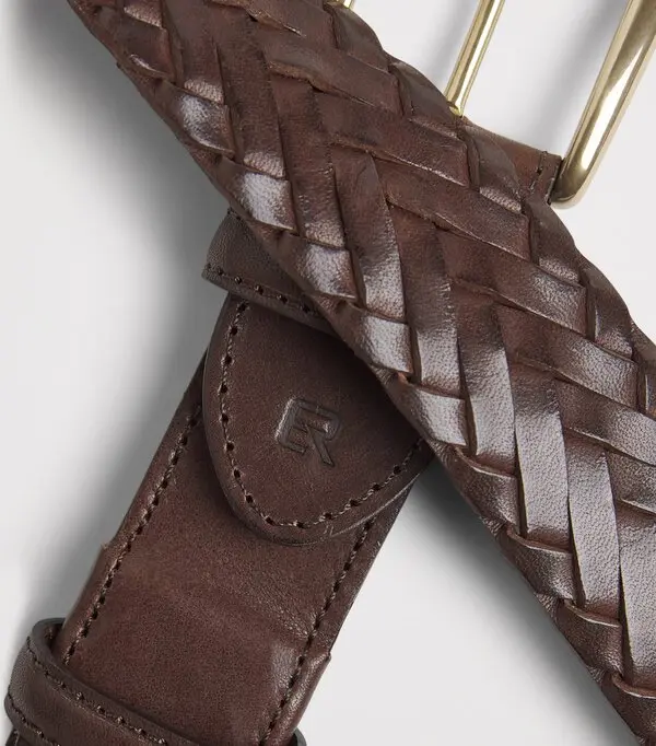 ELLIOT RHODES Leather Braided Belt