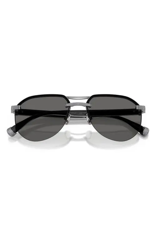 Brunello Cucinelli Aviator Sunglasses - Anthracite/clear