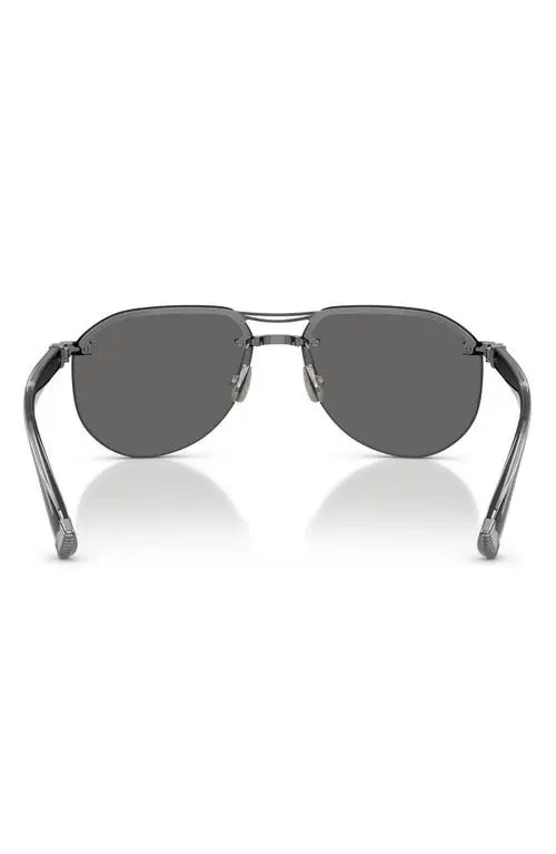 Brunello Cucinelli Aviator Sunglasses - Anthracite/clear