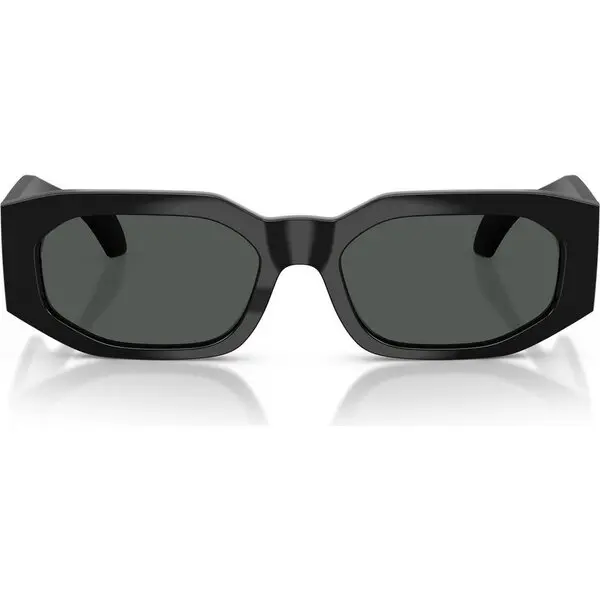 Versace Geometric Frame Sunglasses - Black