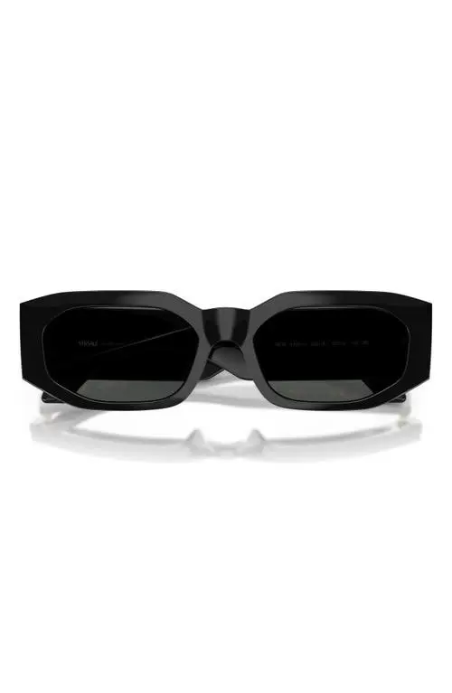 Versace Geometric Frame Sunglasses - Black