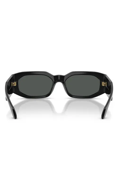 Versace Geometric Frame Sunglasses - Black