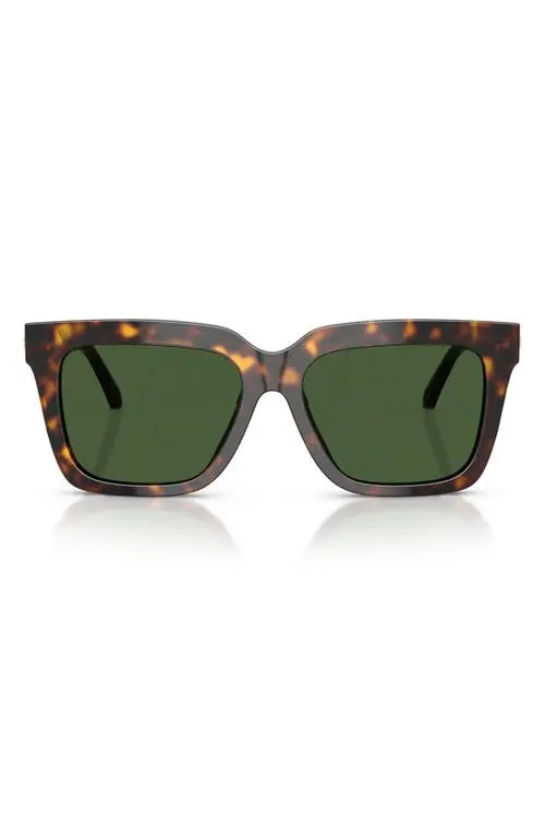 Versace Square Frame Sunglasses - Havana/dark Grey