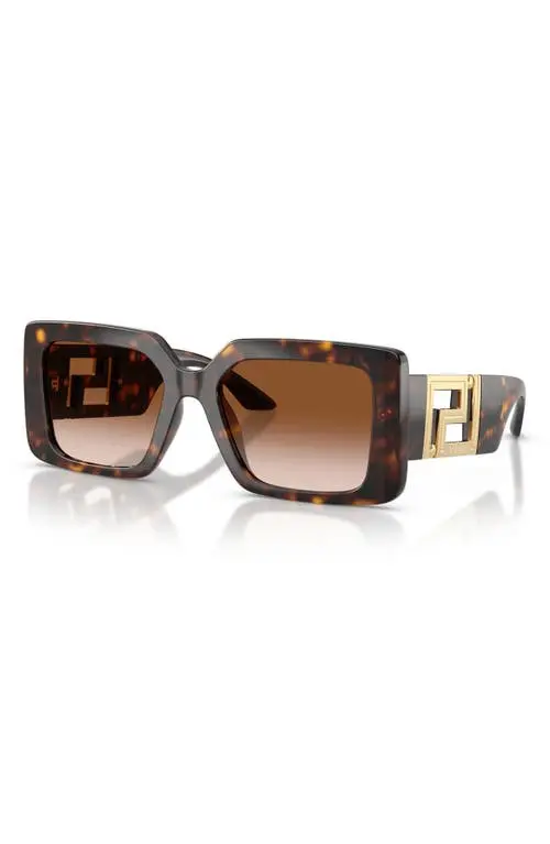 Versace Square Sunglasses - Havana/brown Gradient
