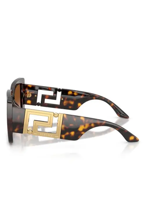 Versace Square Sunglasses - Havana/brown Gradient