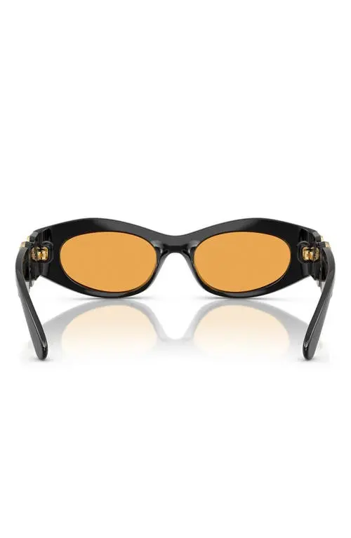 Versace Cat Eye Sunglasses - Black/orange