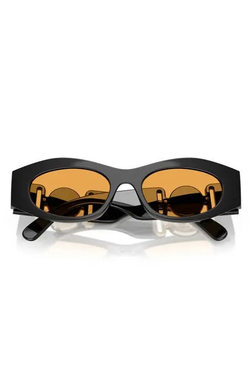 Versace Cat Eye Sunglasses - Black/orange