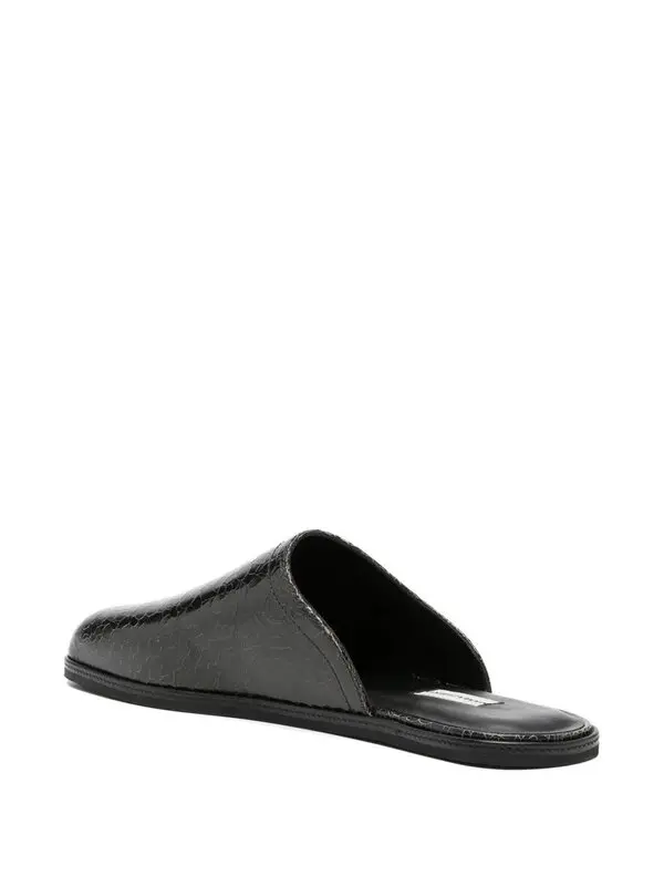 NAMACHEKO Crackled Effect Loafers