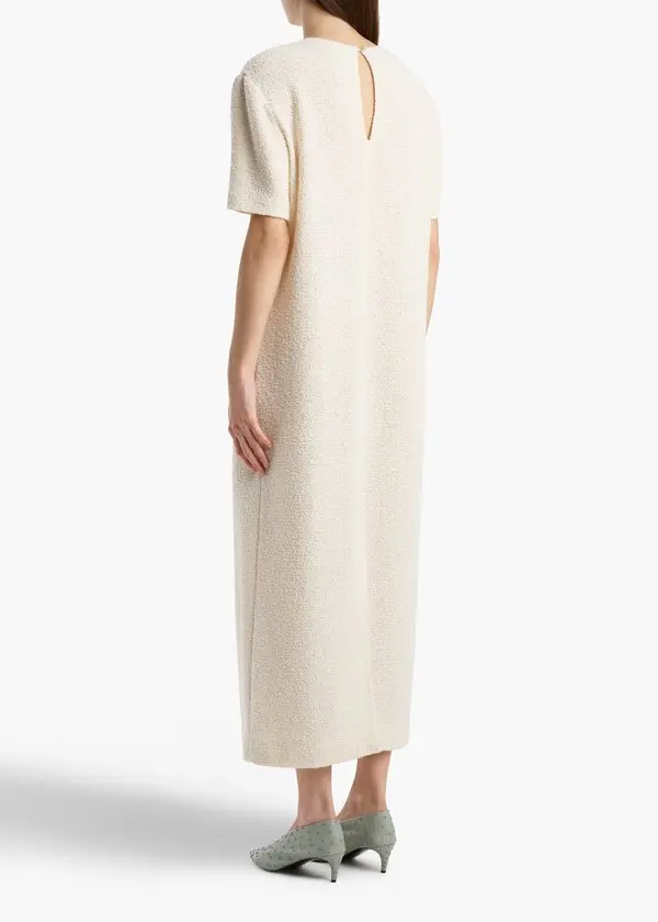Khaite Webber Dress In English Twist Tweed - Natural