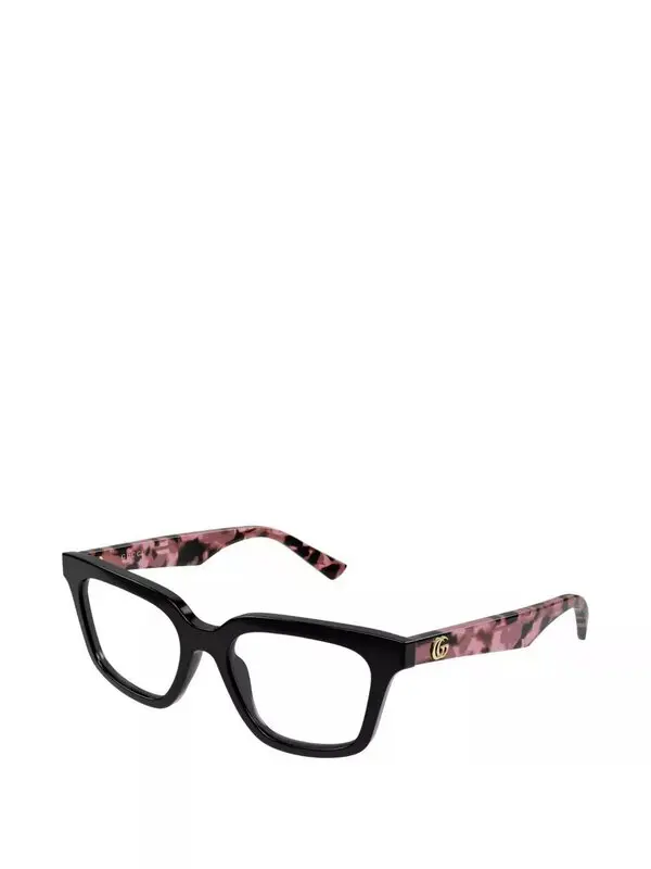 Gucci Tortoiseshell-effect Logo Plaque Glasses