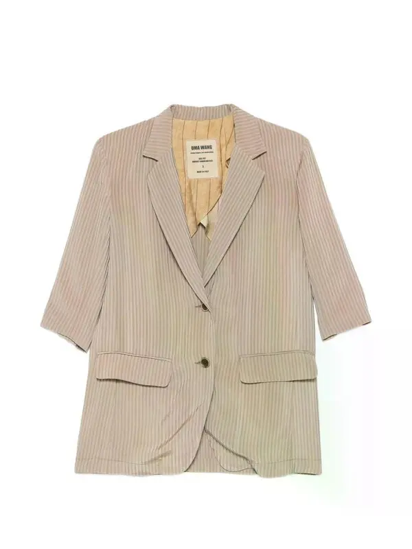 UMA WANG Kali Stripe Single-breasted Blazer