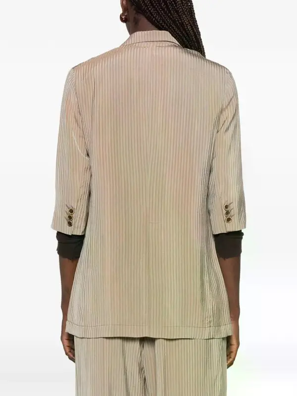 UMA WANG Kali Stripe Single-breasted Blazer
