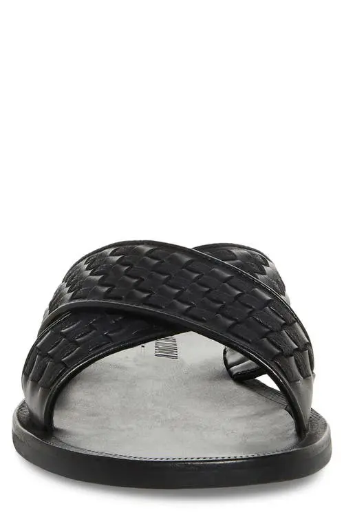 Steve Madden Lorenze Woven Leather Slide Sandal