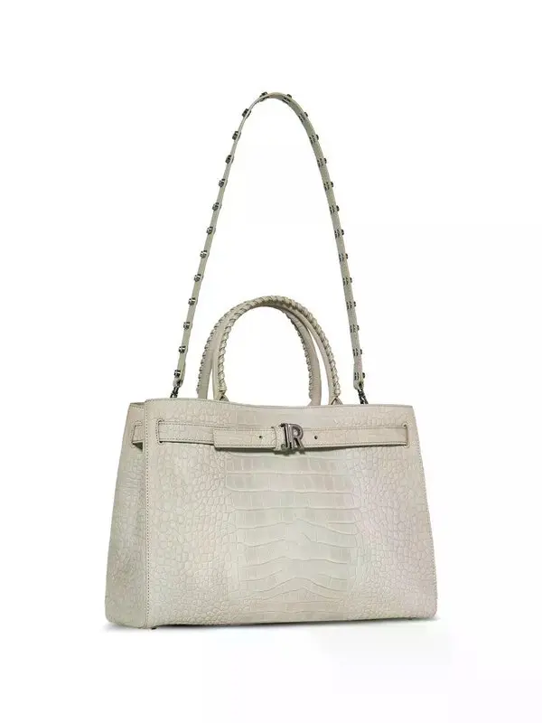 John Richmond Croc-effect Studded Tote Bag