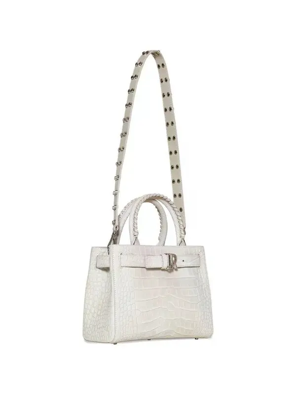 John Richmond Croc-effect Studded Tote Bag