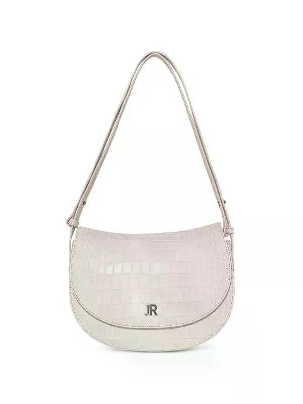 John Richmond Croc-effect Leather Shoulder Bag