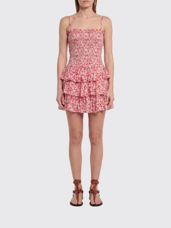 Isabel Marant Étoile Ruffled Tiered Floral Mini Dress