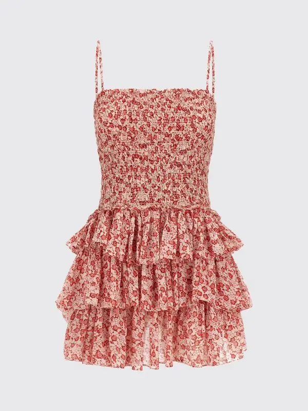 Isabel Marant Étoile Ruffled Tiered Floral Mini Dress