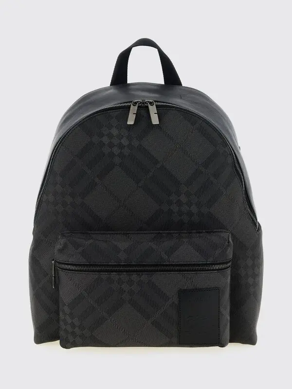 Burberry Backpack With Monogram Pattern - Black