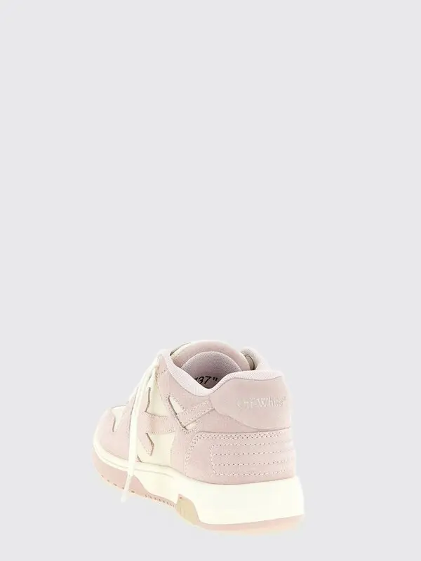 Off-White Out Of Office" Suede And Leather Sneakers - Pink