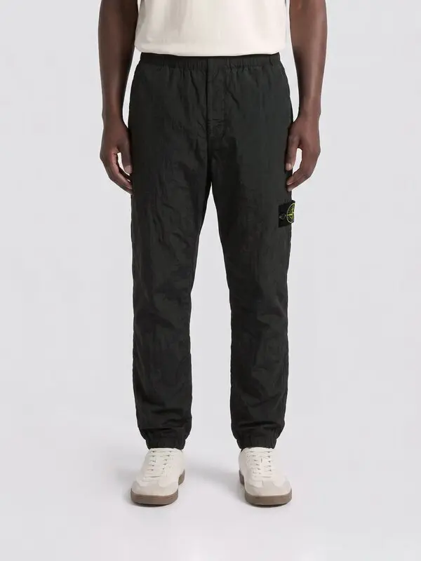 Stone Island Technical Fabric Cargo Trousers With Elasticated Waist