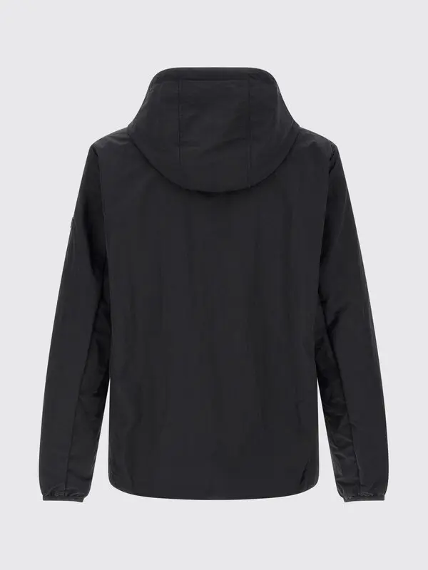 TATRAS Nylon Hooded Zip-up Windbreaker Jacket - Black