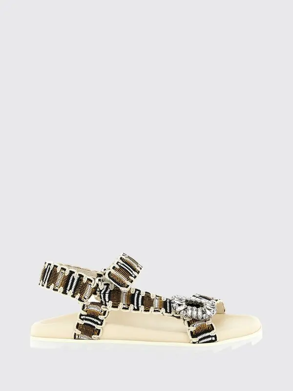 ROGER VIVIER Embellished Heeled Sandals - Multicolor