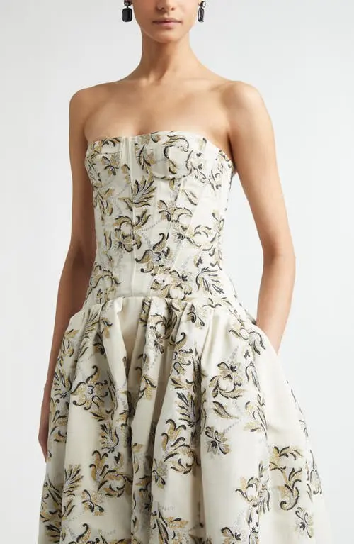 Carolina Herrera Strapless Gown