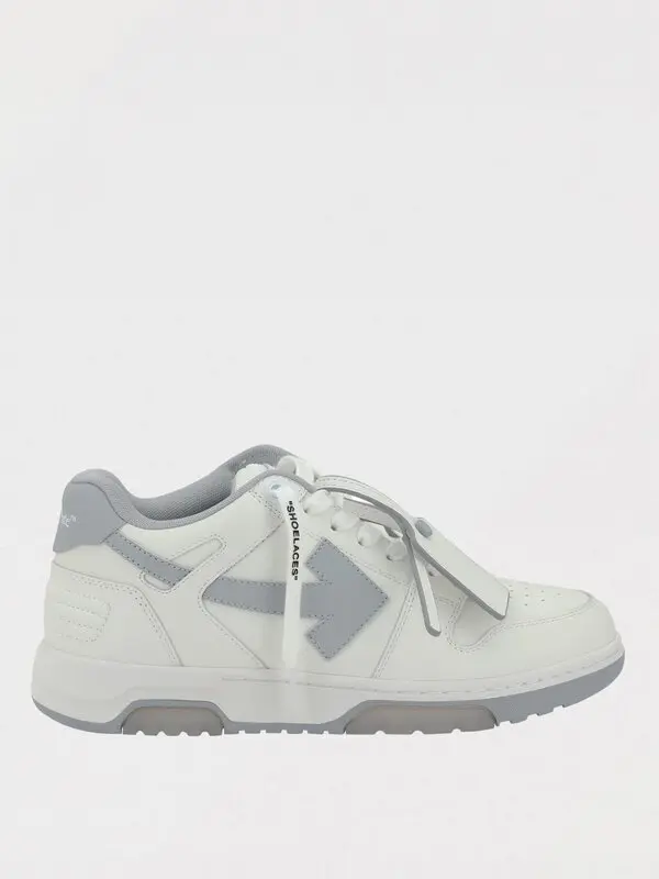 Off-White Leather Low Top Sneakers - White