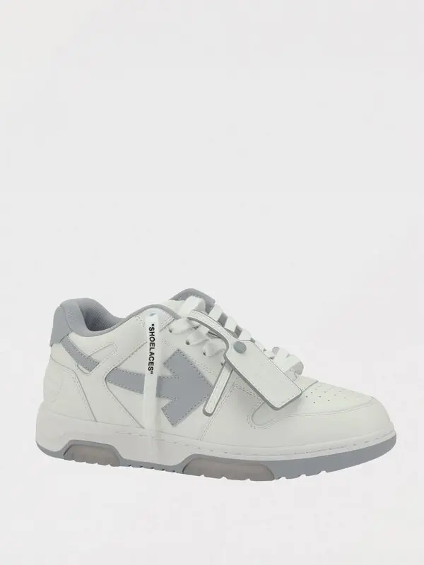 Off-White Leather Low Top Sneakers - White