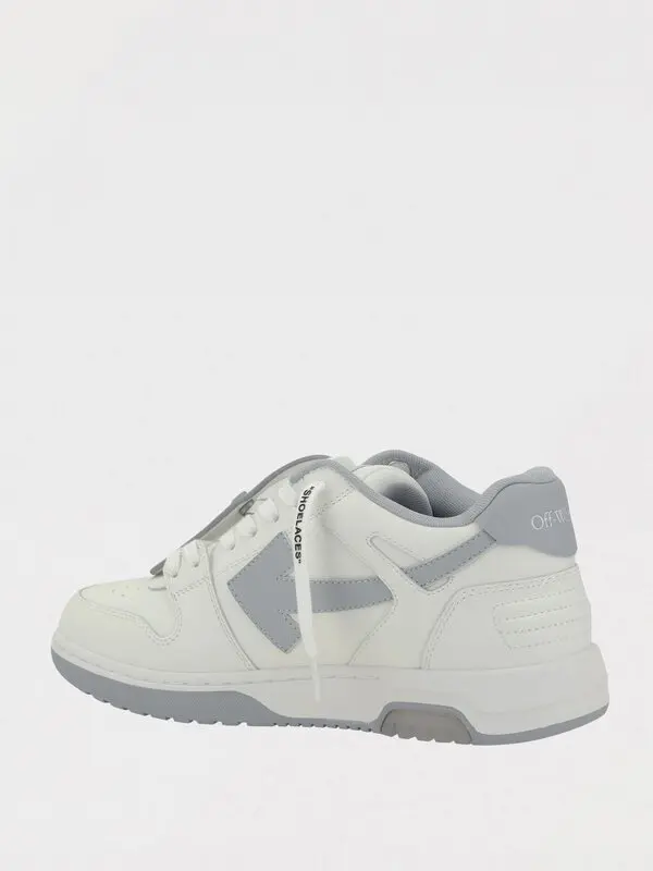 Off-White Leather Low Top Sneakers - White