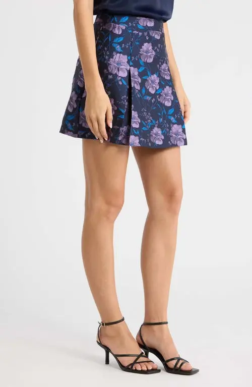 SUGARLIPS Jacquard Floral Mini Skirt